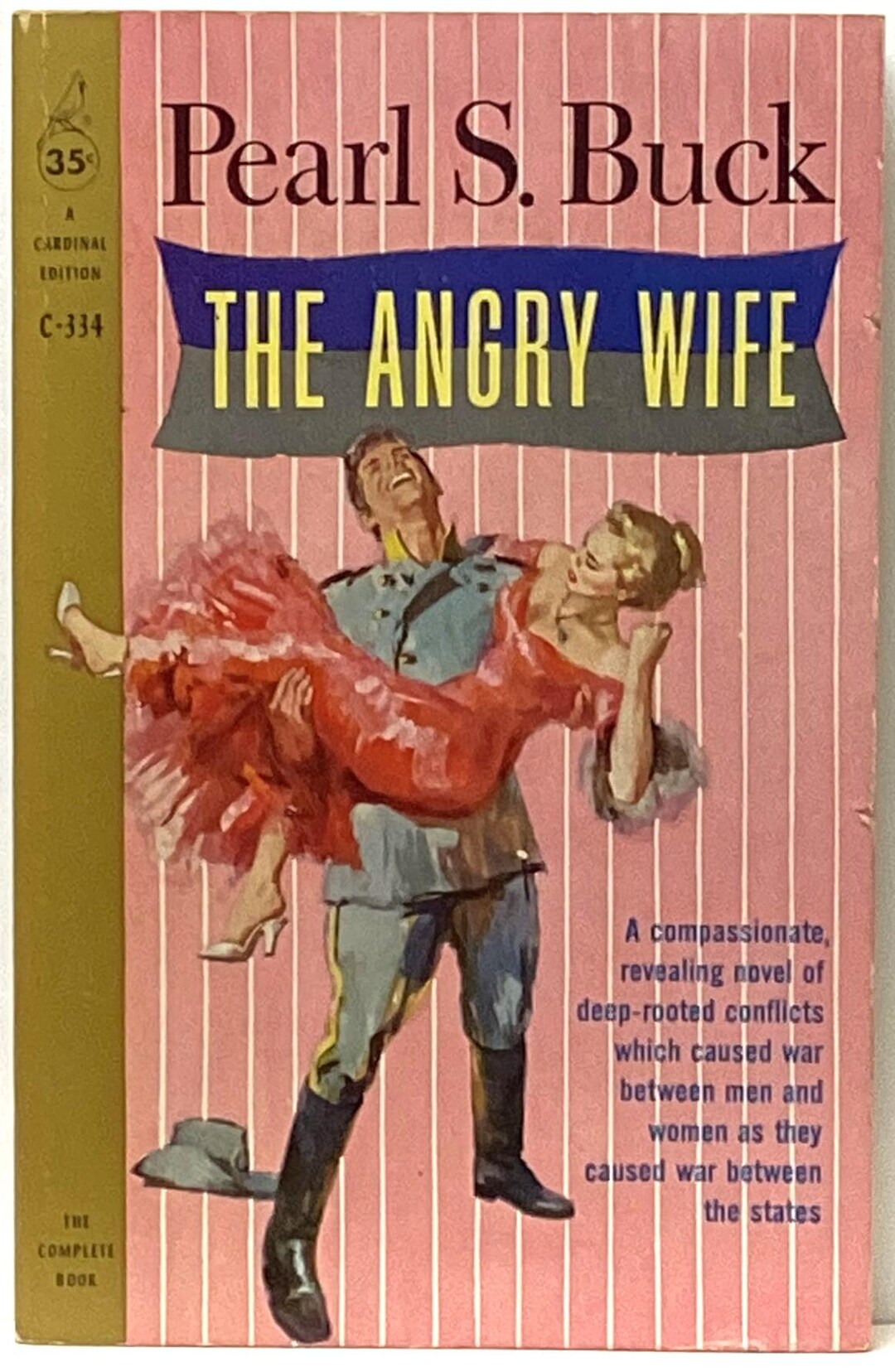 The Angry Wife - Pearl S Buck (1959 Cardinal C334 - 1st Pb, Kokinos Art ...