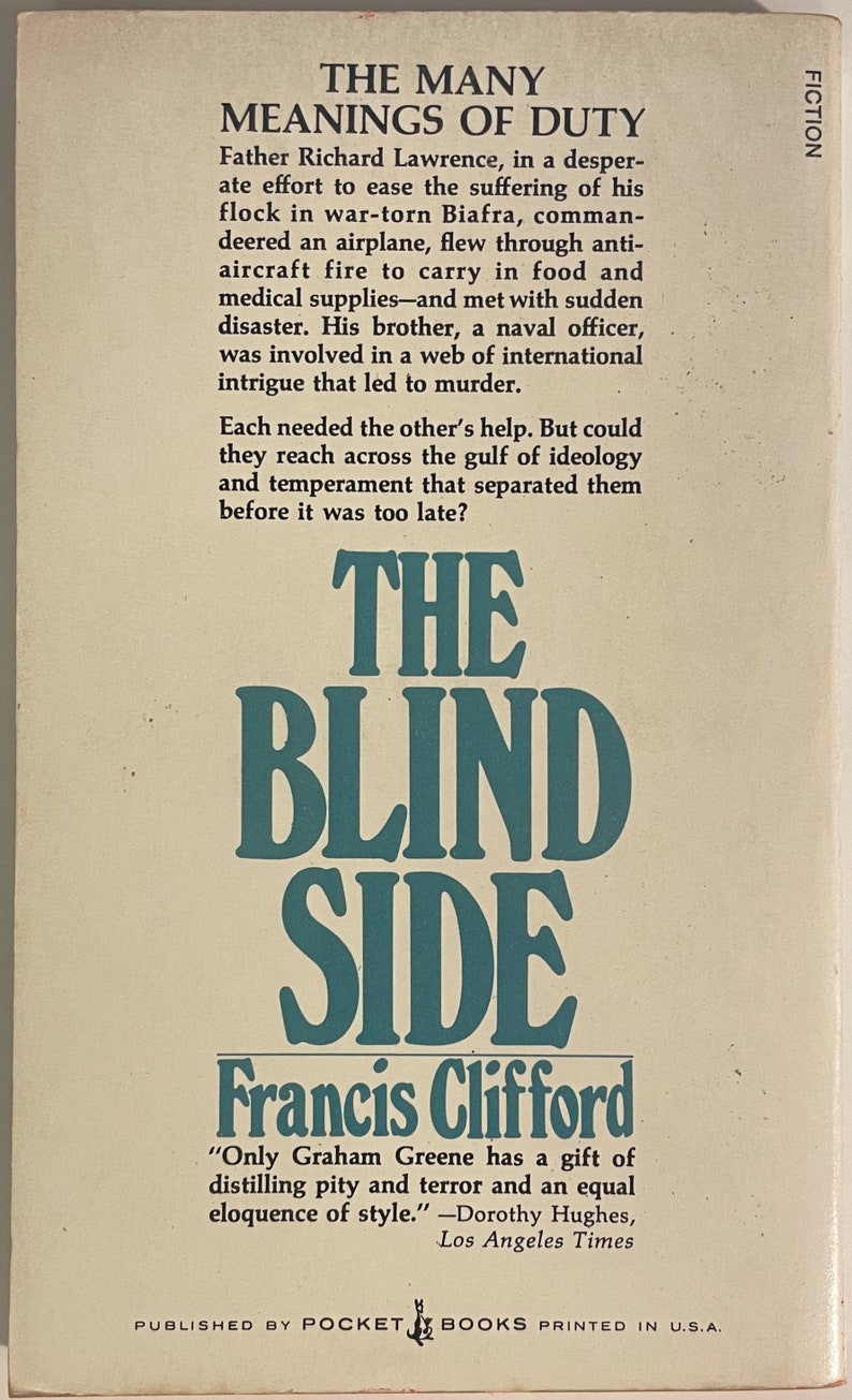The Blind Side by Francis Clifford [1973 1st Pocket Pb #77638 - SCARCE ...