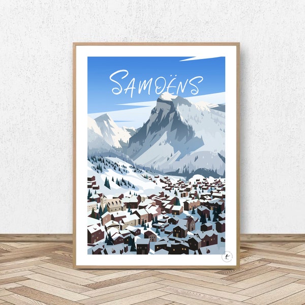 Samoëns Decoration Poster - Etsy