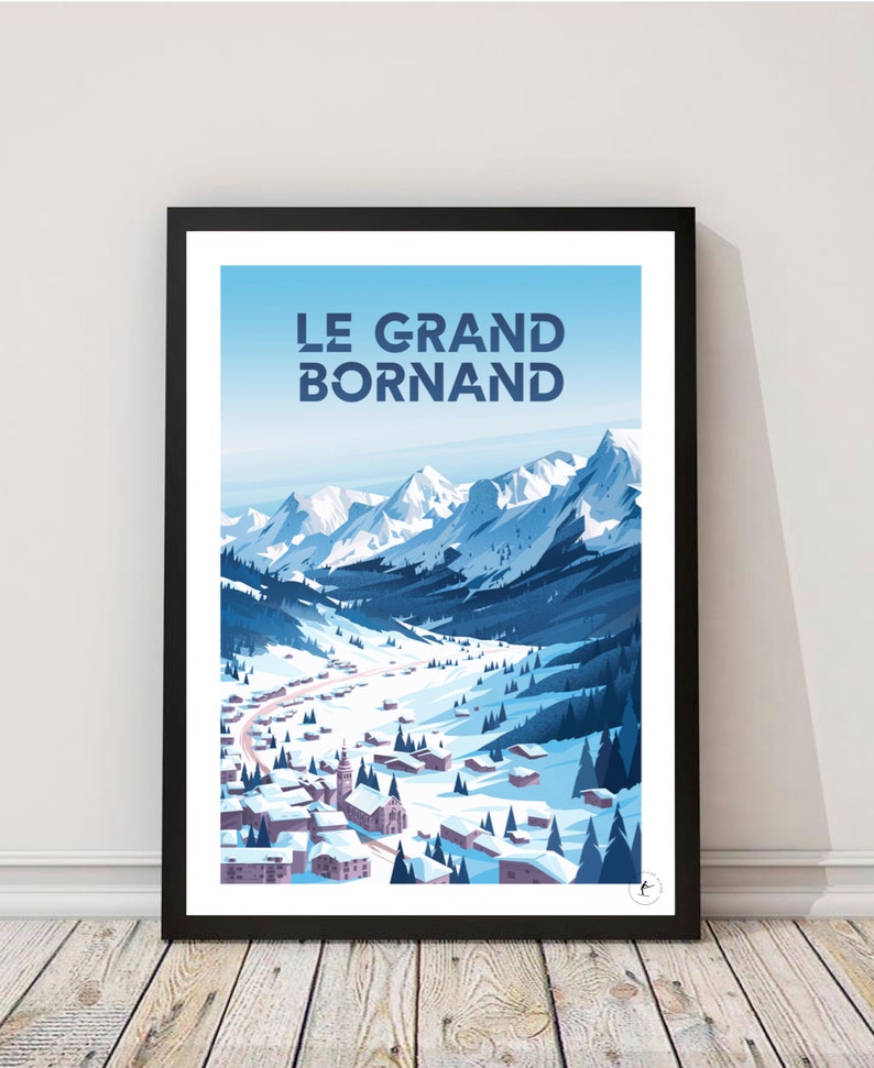 Affiche Le Grand Bornand Aravis / Haute-Savoie // Poster - Etsy France