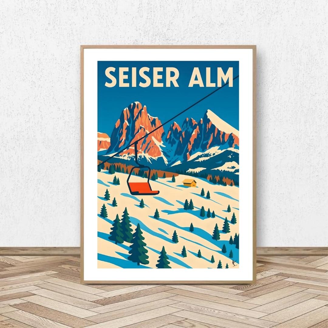 Seiser Alm Poster - Dolomites / Italy Poster - Etsy