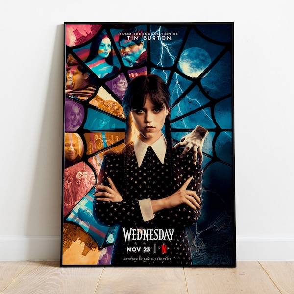 Wednesday Addams Minimalist Poster - Etsy Australia