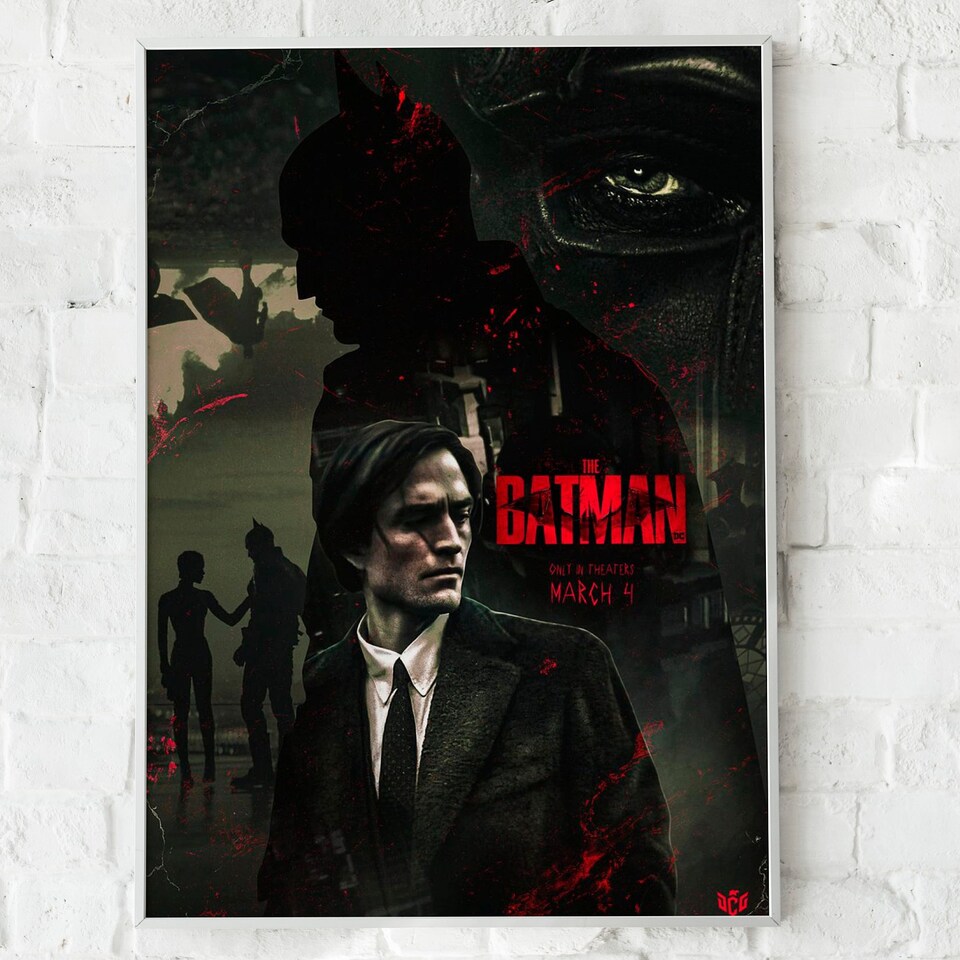 The Batman Poster - Batman Poster - The Batman 2022 - Batman Decorative ...