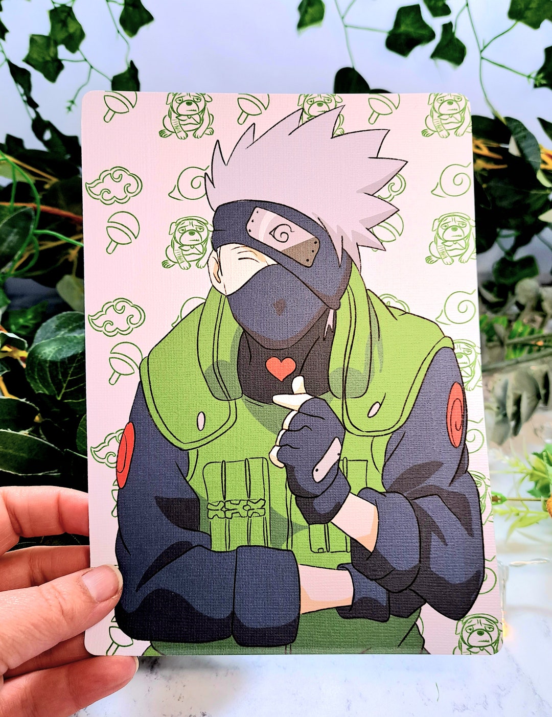 Kakashi Print Kakashi Hatake Naruto Print Anime Wall Art - Etsy