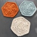 CROCHET COASTER PATTERN - Flower Power Coaster | Hexagon Puff Stitch ...