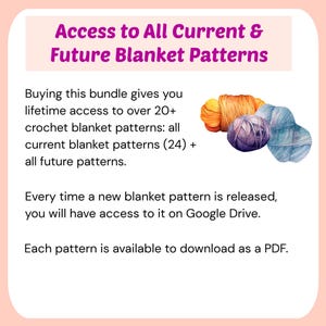 CROCHET PATTERN BUNDLE - Lifetime Access to 20+ Crochet Blanket ...