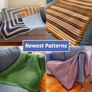 CROCHET PATTERN BUNDLE Lifetime Access to 20 Crochet Blanket Patterns Current and Future ...