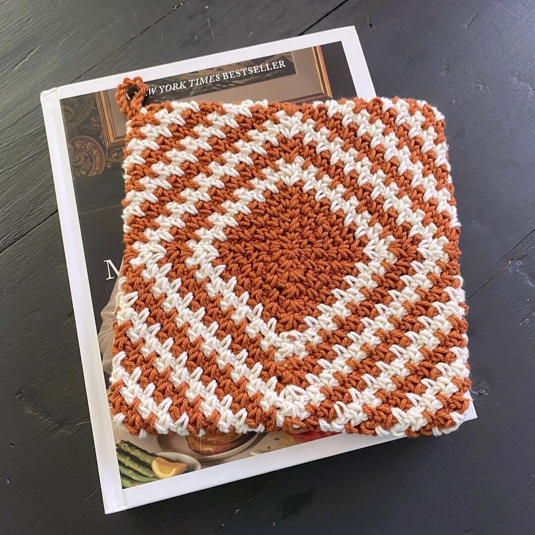 CROCHET POTHOLDER PATTERN - Mabel Potholder Pattern Pdf | Moss Stitch ...