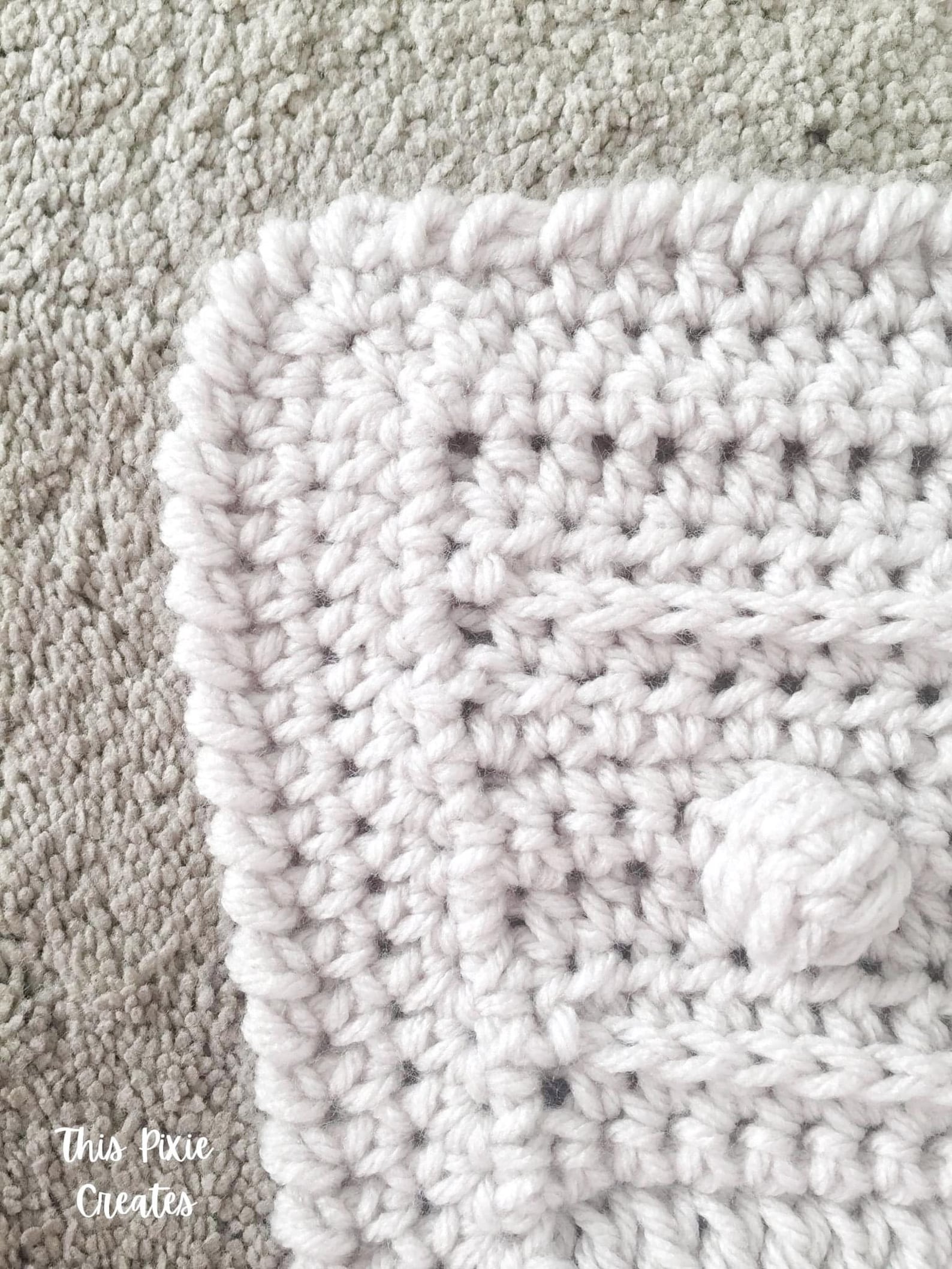 CROCHET BLANKET PATTERN Loops and Bobbles Blanket Pattern - Etsy