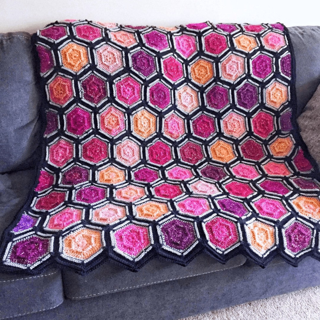 CROCHET BLANKET PATTERN - Dusk to Dawn Afghan | 6 Blanket Sizes ...