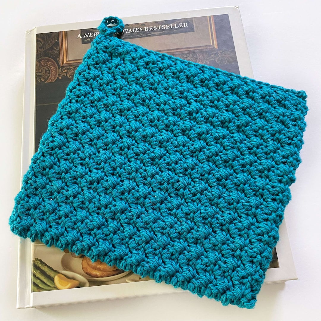 CROCHET POTHOLDER PATTERN - Suzette Stitch Potholder | Pdf | in the Round | Double Thick | Video ...