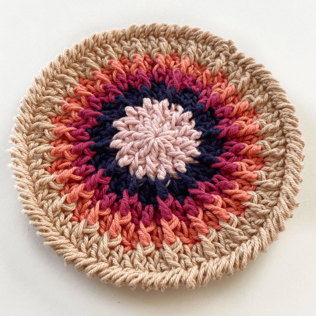 CROCHET COASTER PATTERN - Stargazer Coaster & Potholder | Pdf | Crochet ...