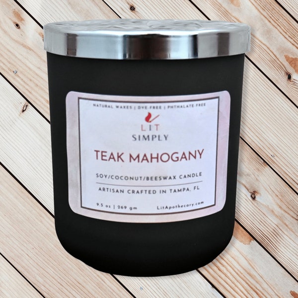 Mahogany Candle - Etsy