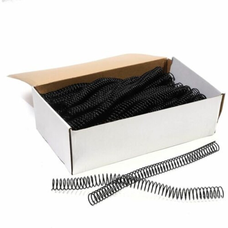 Black Spiral Binding Coils Plastic Spines for 150 Sheets 12 - Etsy