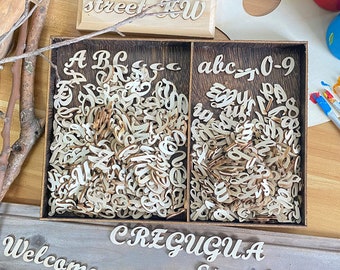 3 Inch Wood Letters - Etsy