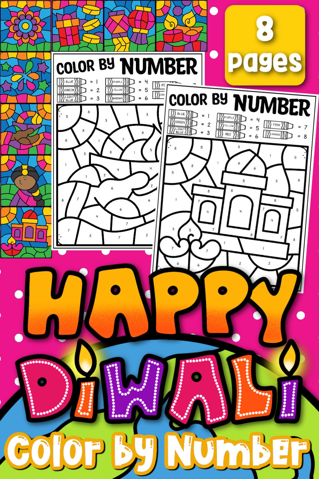 Diwali Activities, Diwali Coloring Pages, Diwali Printable for Kids ...