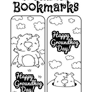 Groundhog Day Holiday Worksheets Printable Activities Coloring for Kids ...