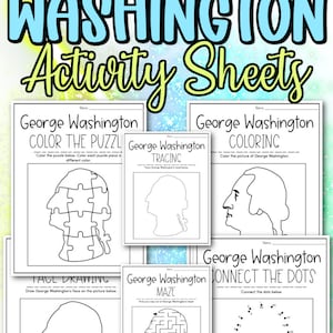 George Washington Day Holiday Worksheets, Printables for Kids ...