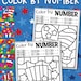 Memorial Day Holiday Worksheets Printables for Kids, Color by Number ...