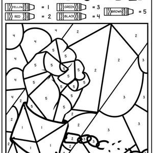 Juneteenth Color-by-number, June 19 Activity for Kids, Math and ...