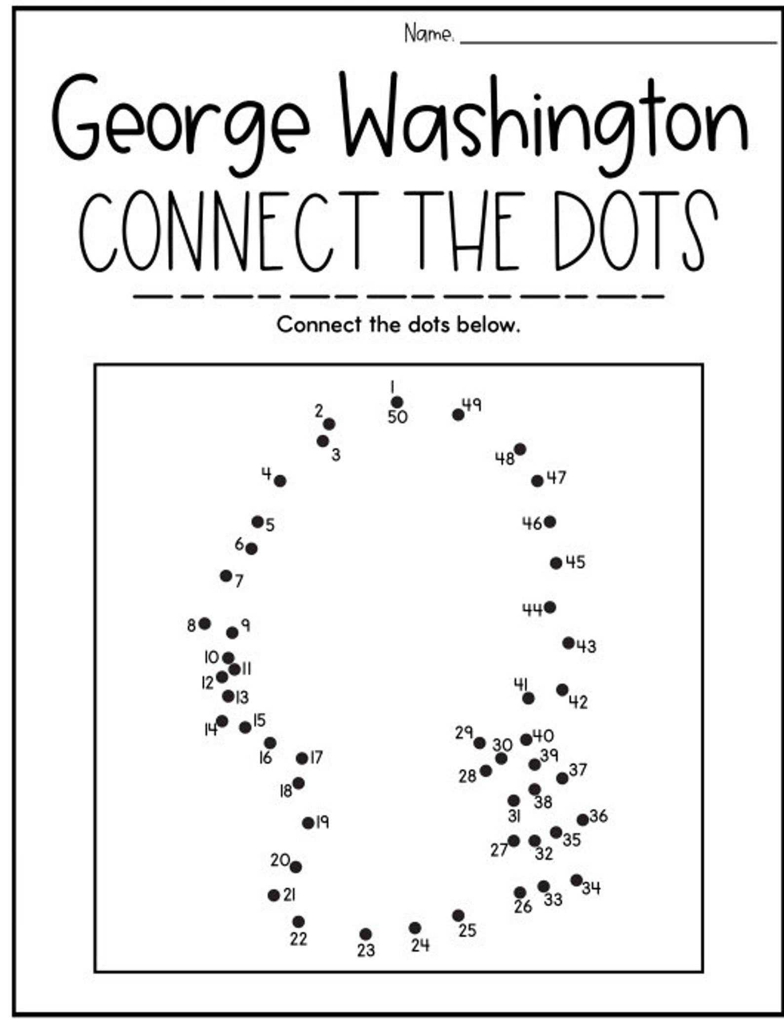 George Washington Day Holiday Worksheets, Printables for Kids ...