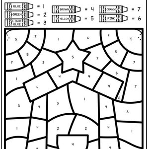 Las Posadas Color-by-number, Las Posadas Activity for Kids, Math and ...
