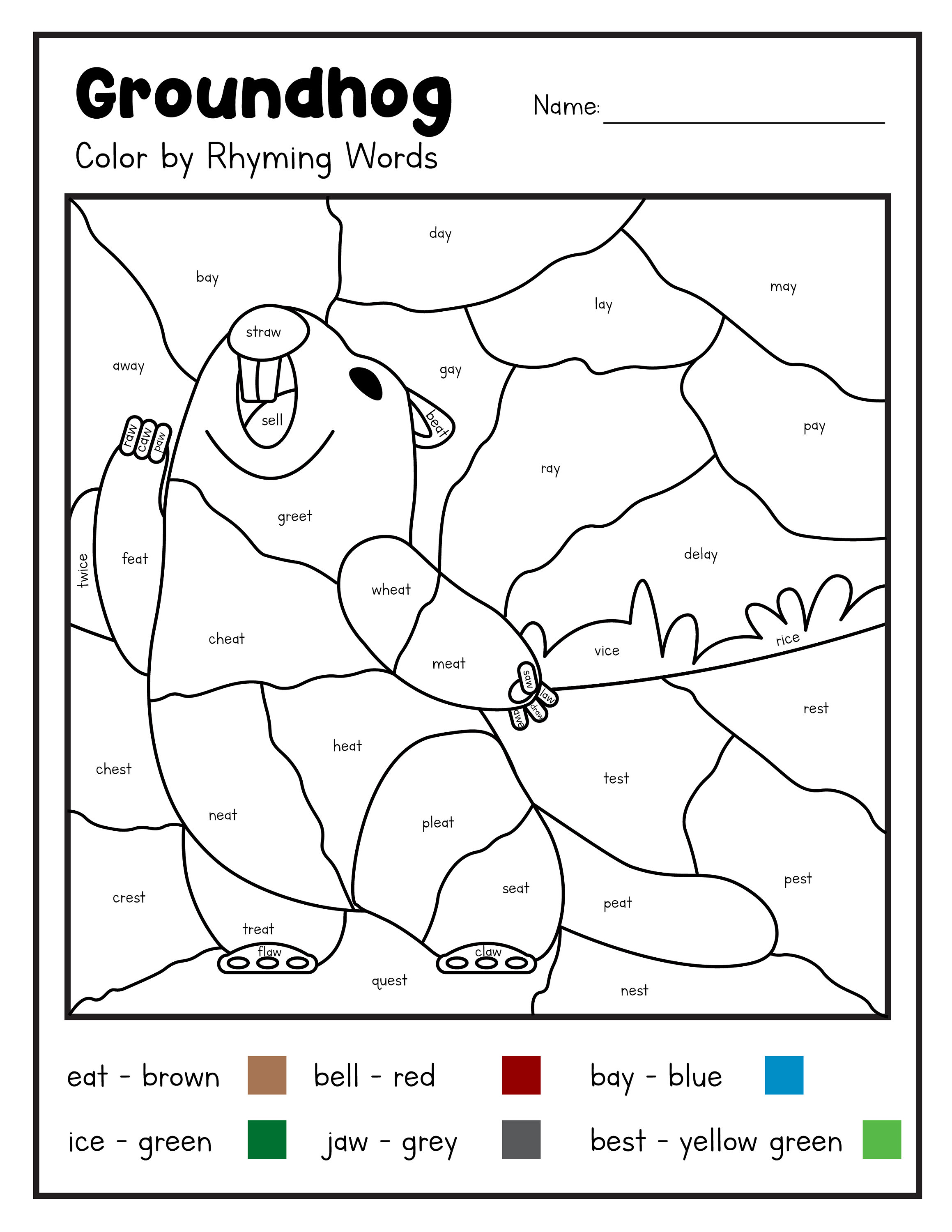 Groundhog Day Activities, Groundhog Day Coloring Pages, Groundhog Day ...