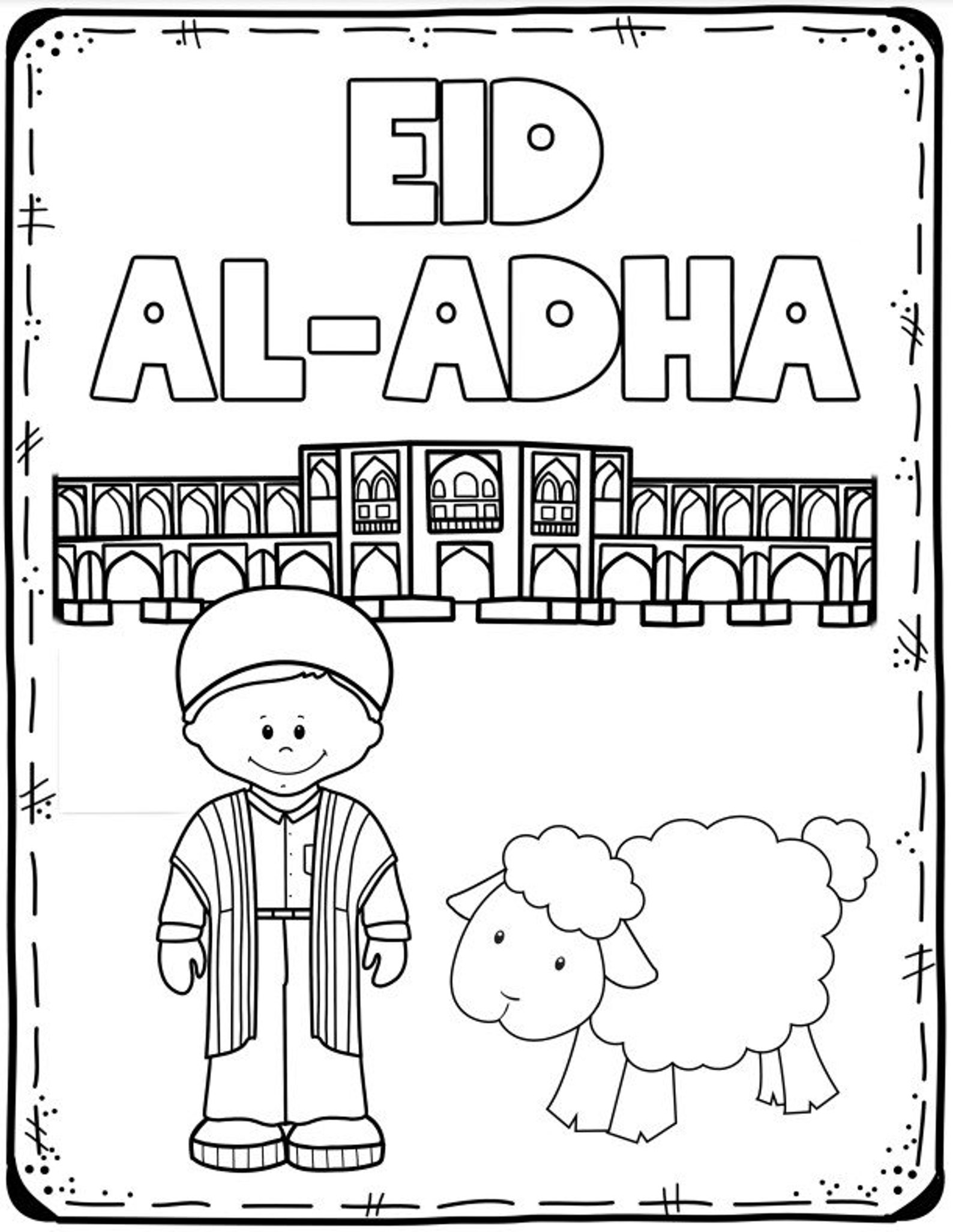 Eid Al Adha Activities, Eid Al Adha Coloring Pages, Eid Al Adha ...