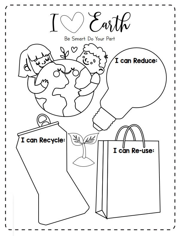 Earth Day Holiday Worksheets Printable Activities for Kids - Etsy