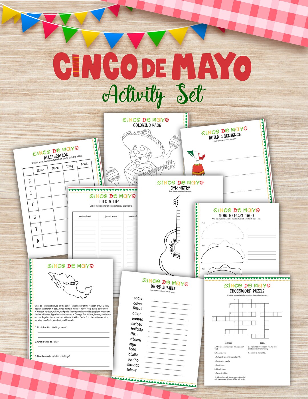 Cinco De Mayo Activities, Cinco De Mayo Coloring Pages, Cinco De Mayo ...