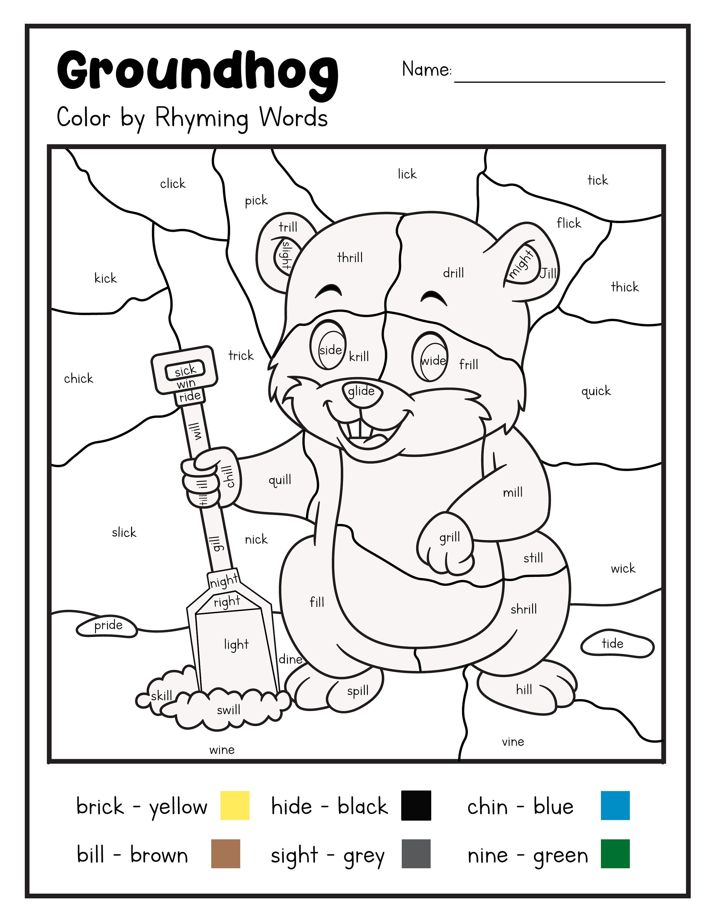 Groundhog Day Activities, Groundhog Day Coloring Pages, Groundhog Day ...
