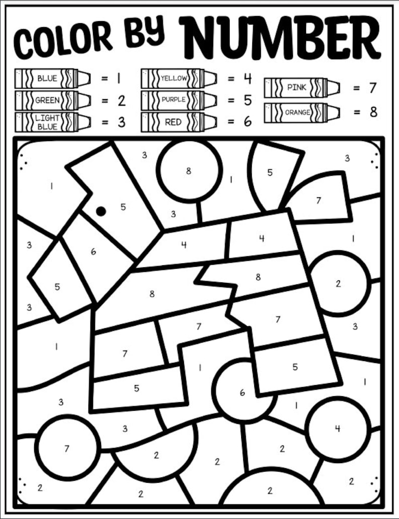 Las Posadas Color-by-number, Las Posadas Activity for Kids, Math and ...