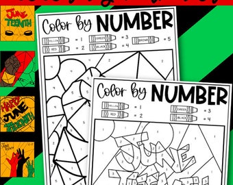 Kwanzaa Color-by-number, Kwanzaa Activity for Kids, Math and Coloring ...