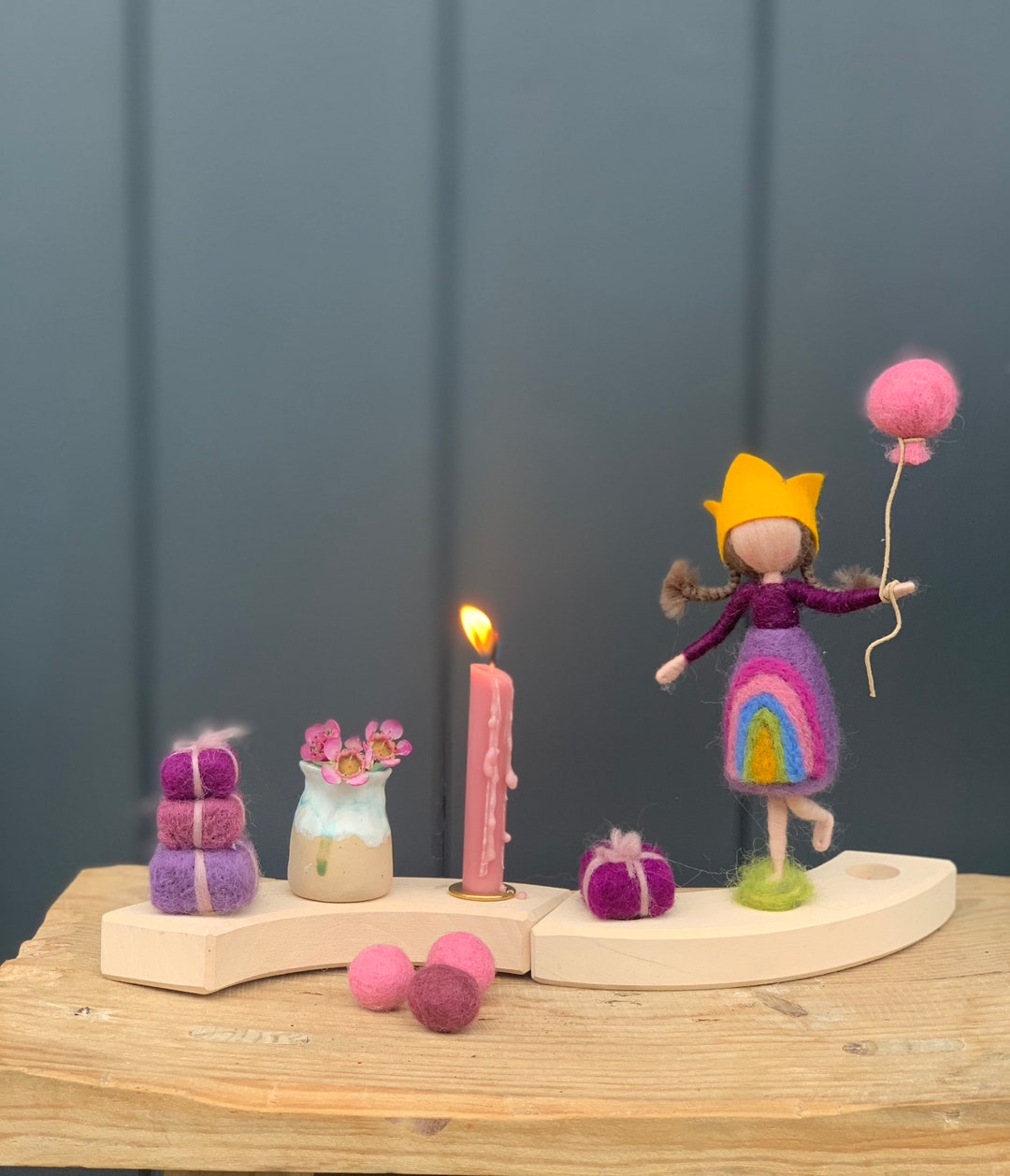 Birthday Set Birthday Child Felt Plug Grimmsring - Etsy