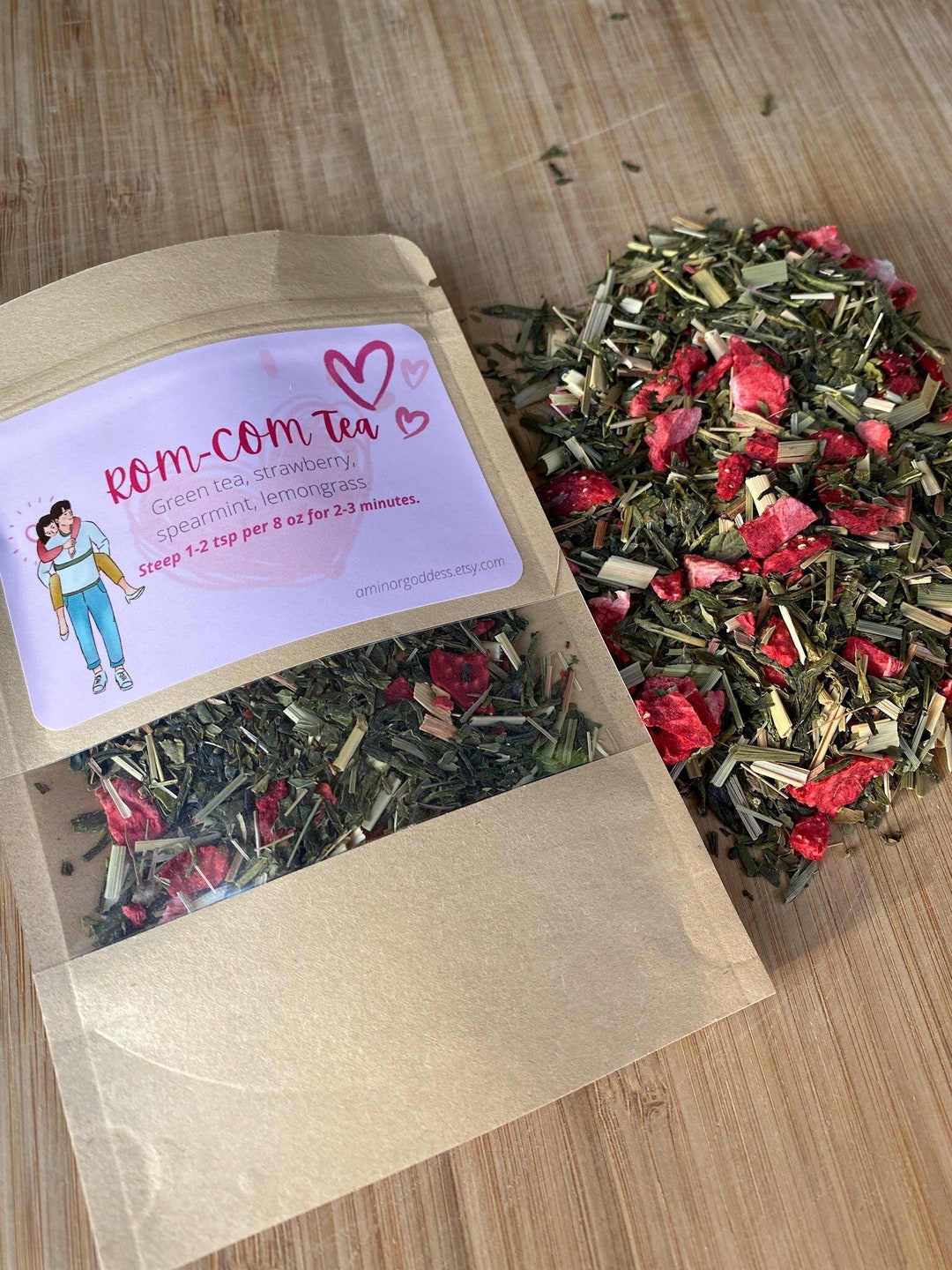 Rom-com Tea Romantic Comedy Tea Romance Lover Tea Romantic Gift ...