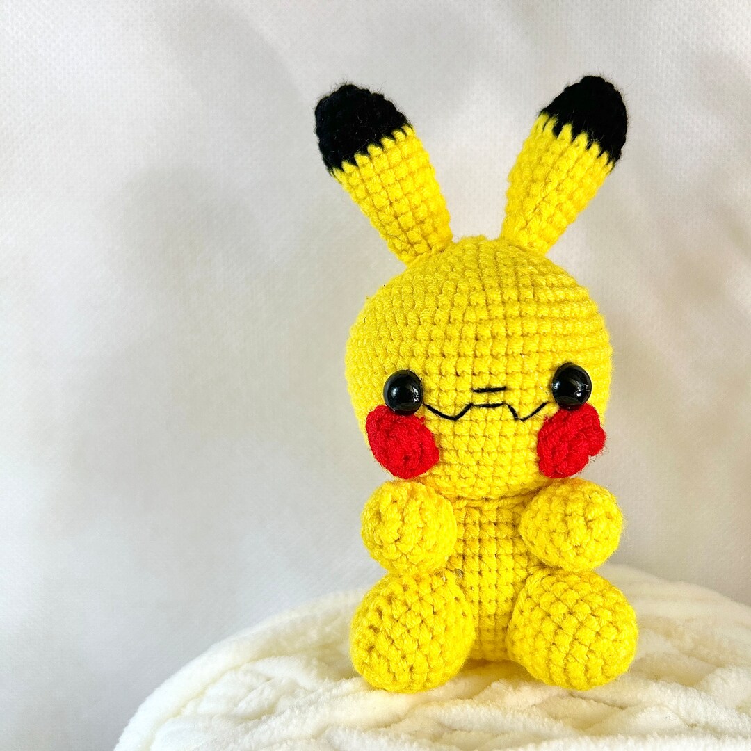 Crochet Pikachu Charm, Handmade Crochet Keychain, Pokemon Backpack ...