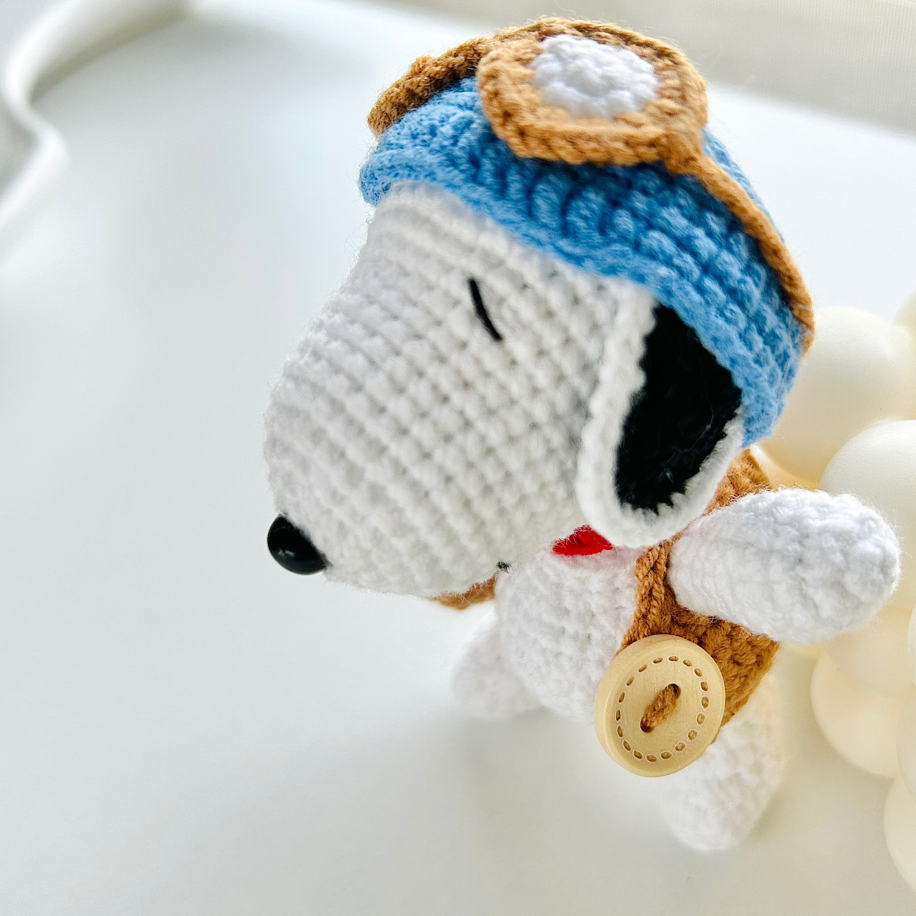 Crochet Snoopy Charm, Snoopy Inspired Amigurumi, Handmade Cute Snoopy ...