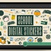School Teacher Student Digital Stickers, Cute Planner Stickers, iPad ...