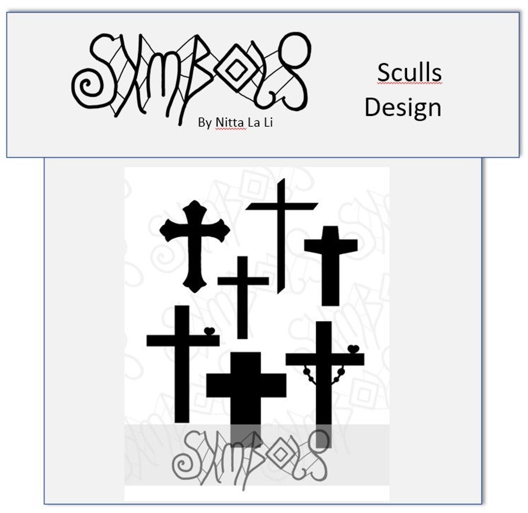 Digital Download Set 7 Crosses Svg Jpg Png Church Celebration Communion ...