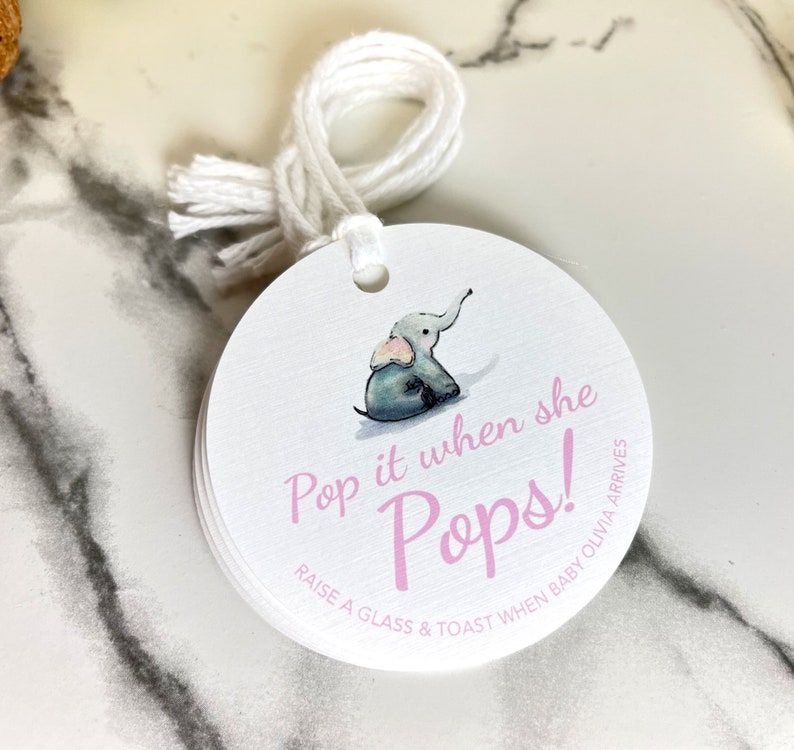 Pop It When She Pops Personalized Baby Shower Mini Champagne - Etsy