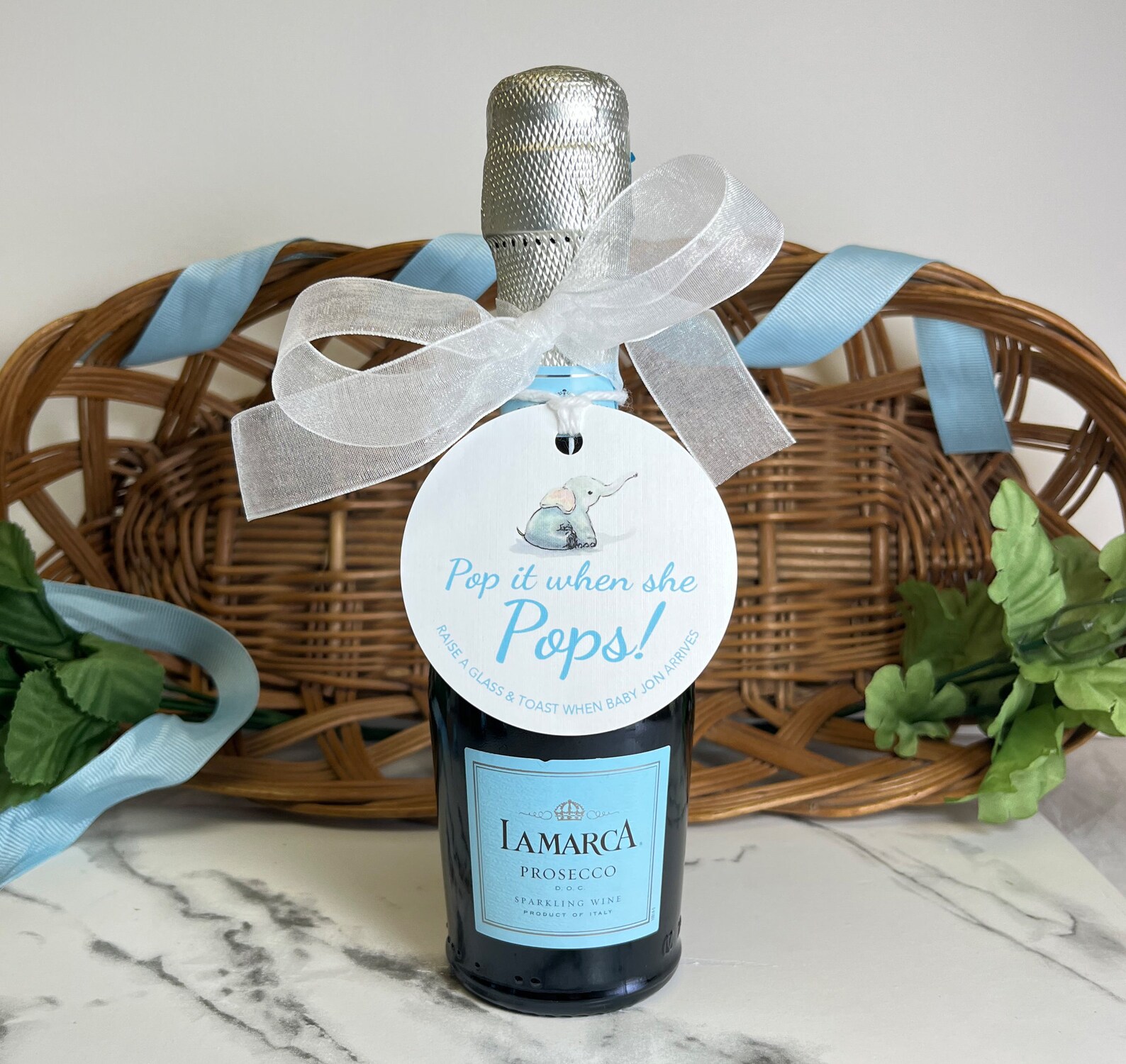 Pop It When She Pops Personalized Baby Shower Mini Champagne - Etsy