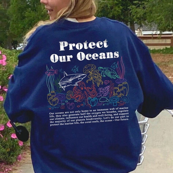 Ocean Conservation Sweater - Etsy