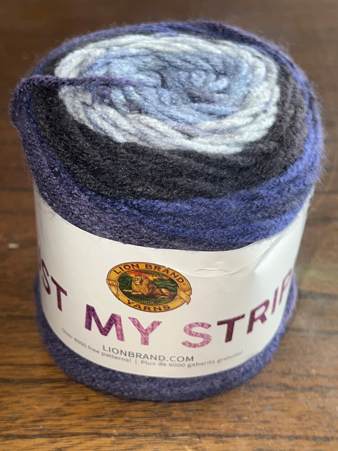 Yarn Destashing Lion Brand just My Stripe DISCONTINUED in WILD ...