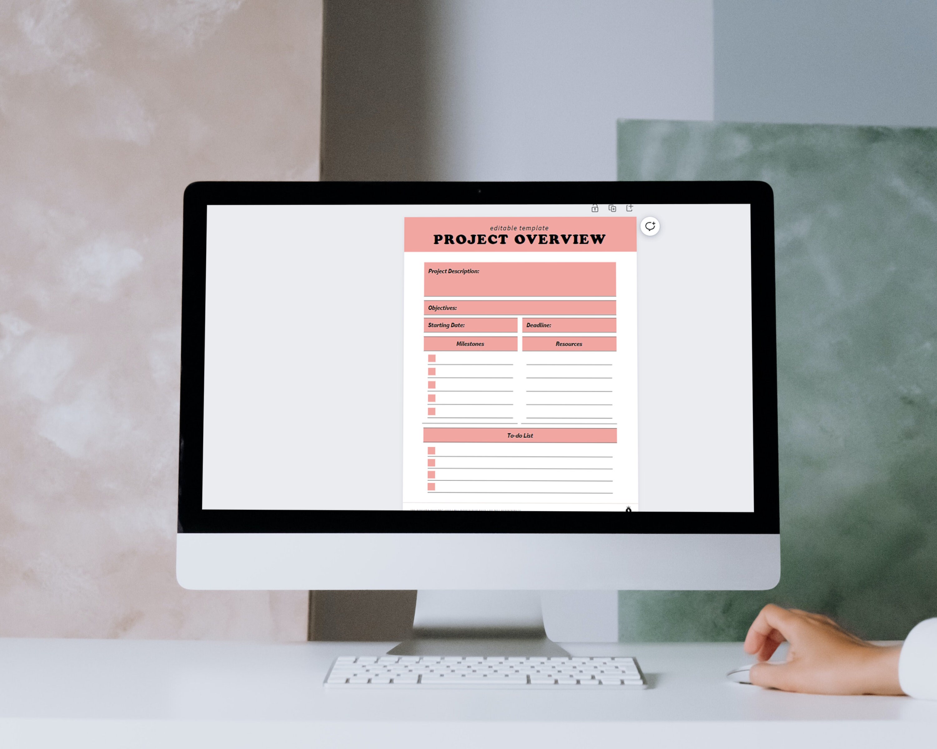 1 Page Project Overview Template, Printable, Project Planner, Canva ...