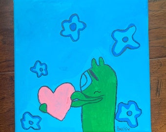 Plankton Heart Painting - Etsy