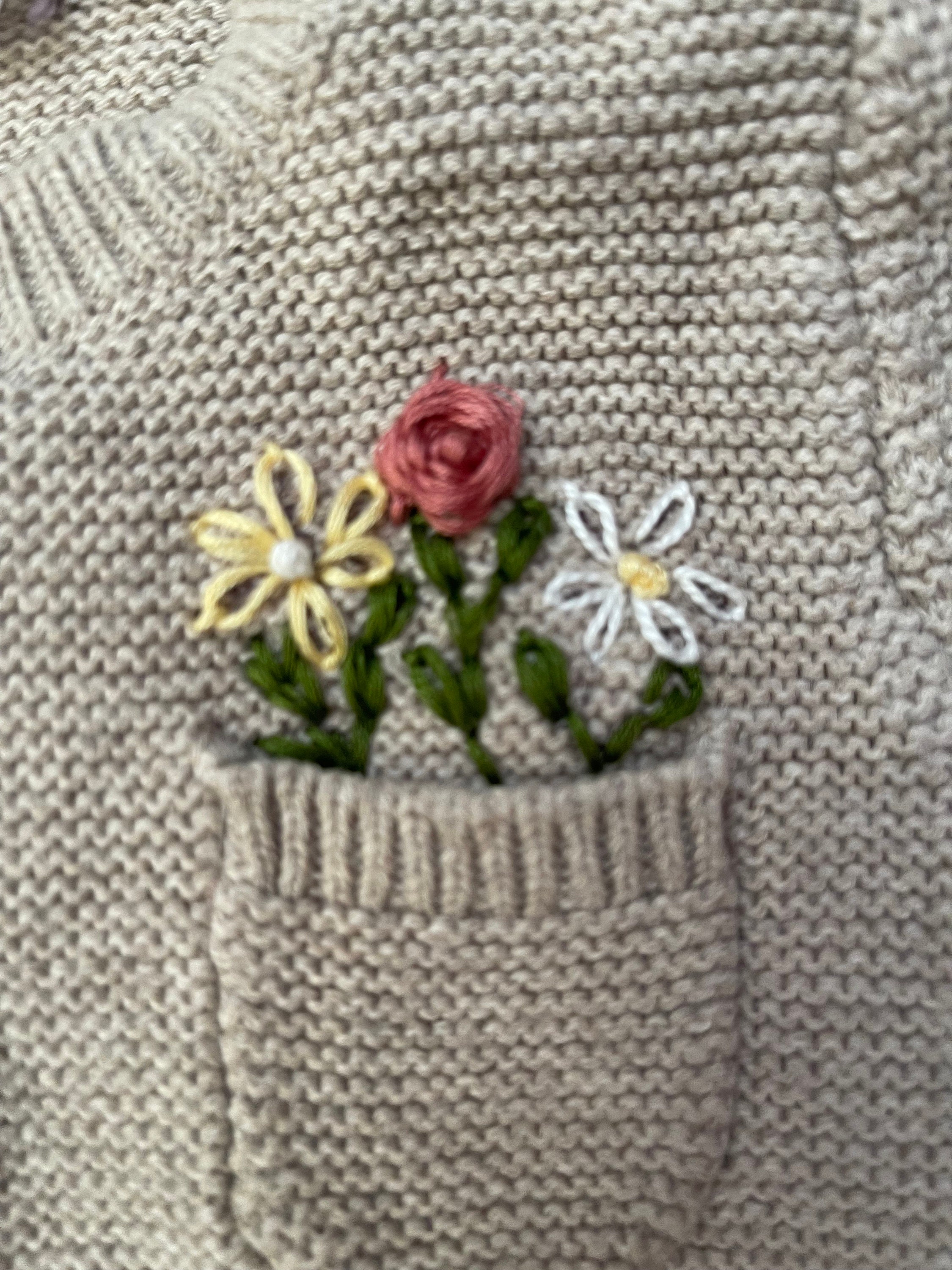 Infant Embroidered Sweater Set, Baby Set, Custom Hand Embroidered, Baby ...