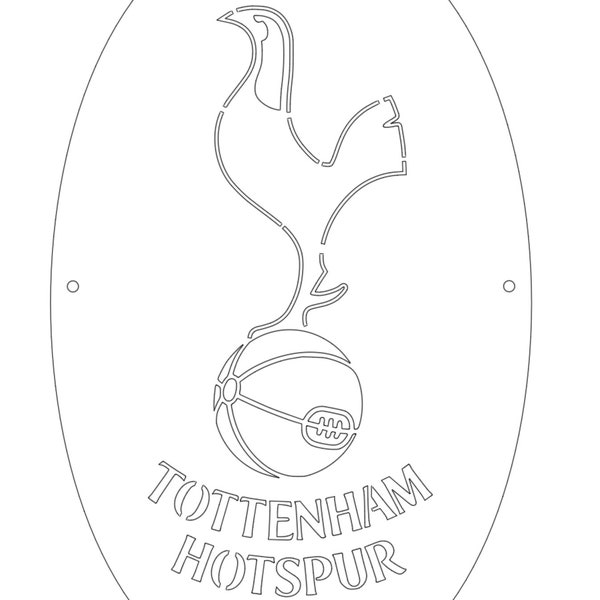 Tottenham Hotspur Svg - Etsy