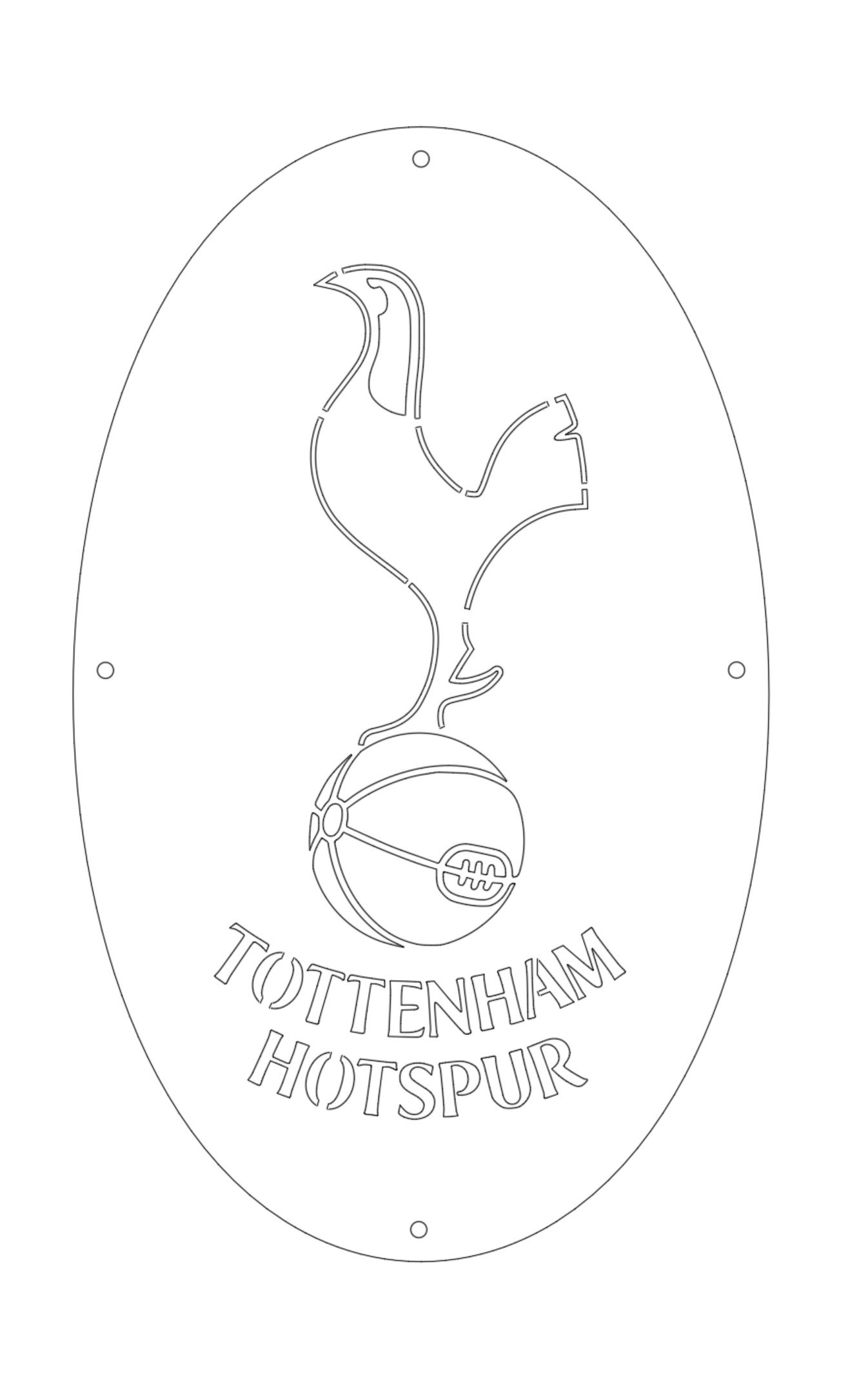 Tottenham Hotspur Dxf - Etsy