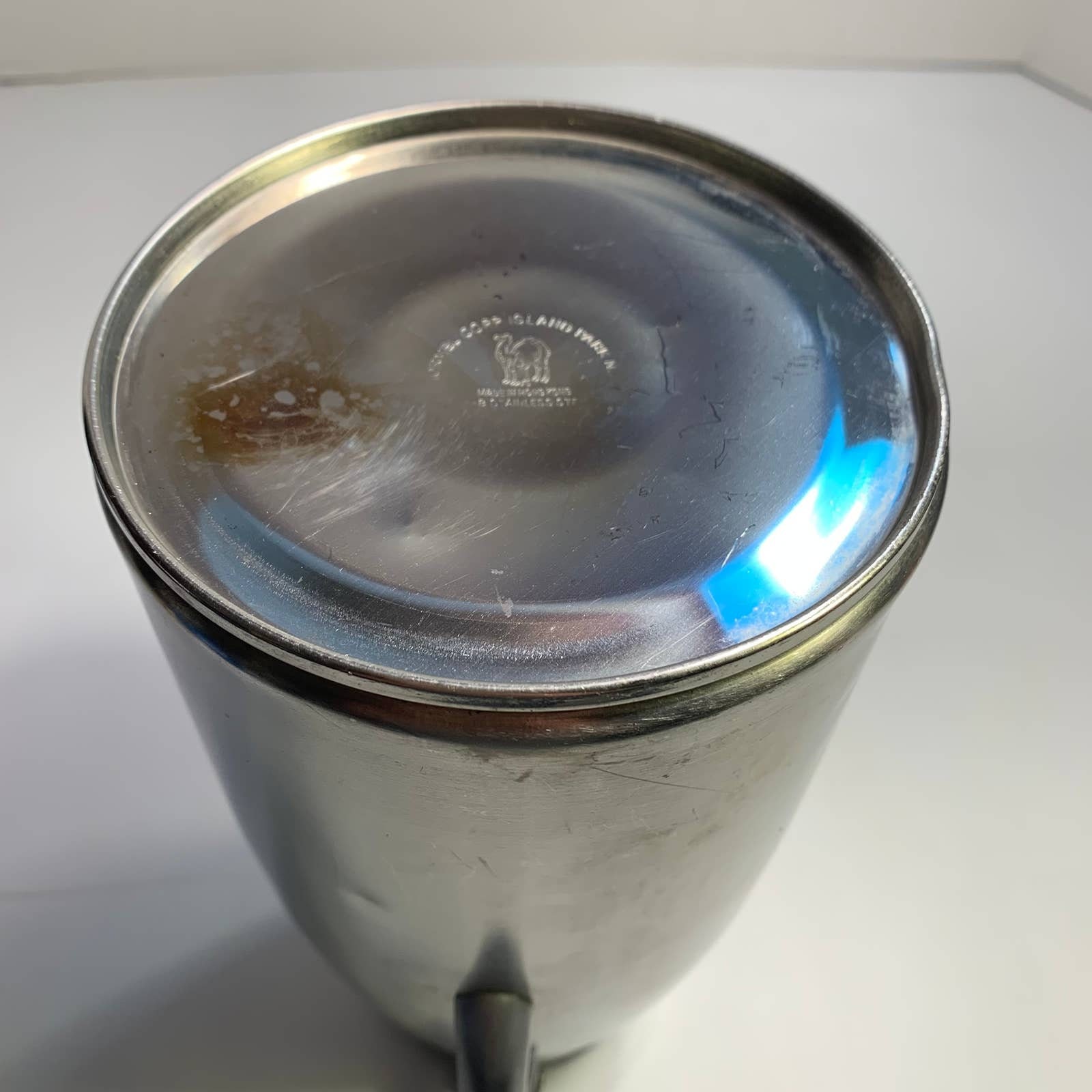 Mid Century Modern Carafe Pitcher Brushed Stainless Steel Server Hormel ...