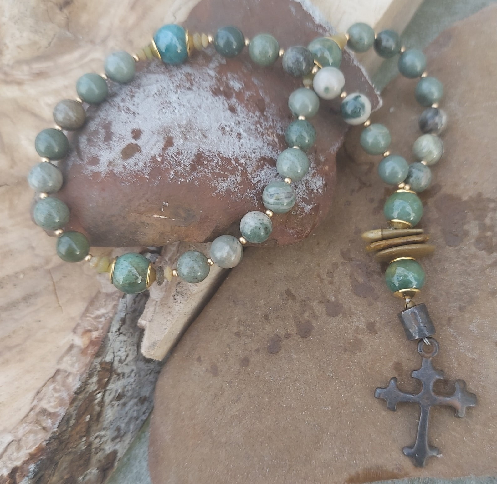 Anglican Prayer Beads, Episcopal Rosary, Original Design, Only 1 Made ...